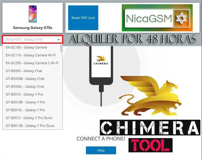 Alquiler Chimera tool por tiempo