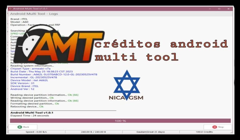 Créditos Android Multi Tool 【AMT】