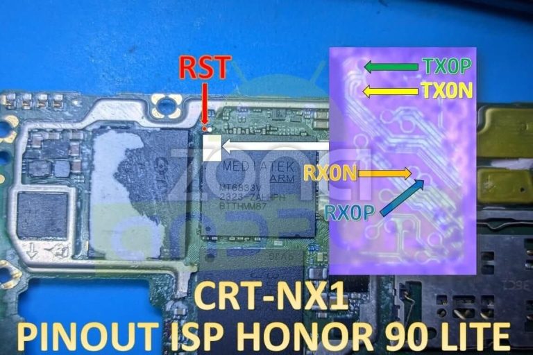 Pinout CRT-NX1 CRT-NX3 Honor 90 Lite